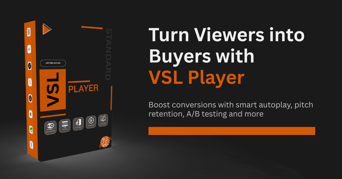 VSL Player – Host, Optimize & Analyze Your Video Sales Letters